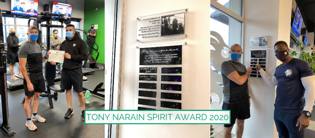 Tony Narain Spirit Award 2020 - December 14, 2020 - Ola Fit For Life